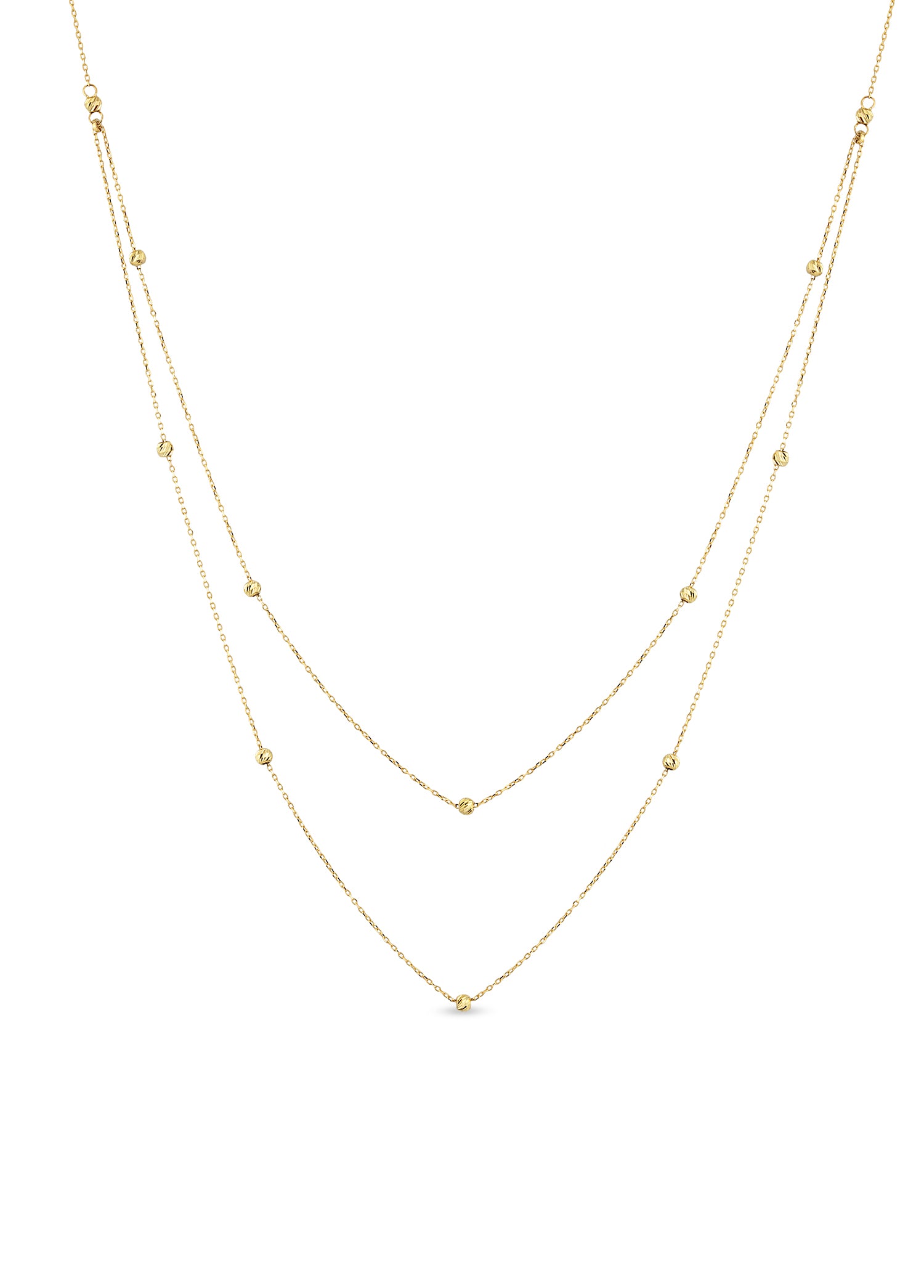 Double Dorika 14 Ayar Altın Kolye – OrenaJewelry