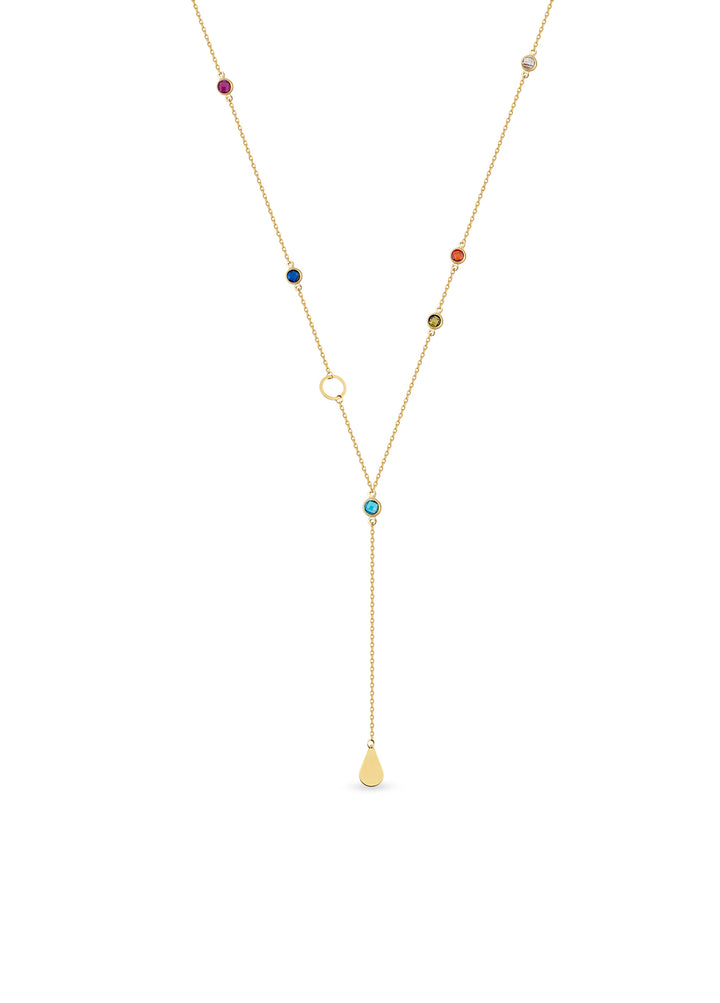 Rainbow 14 Ayar Altın Y Kadın Kolye – OrenaJewelry