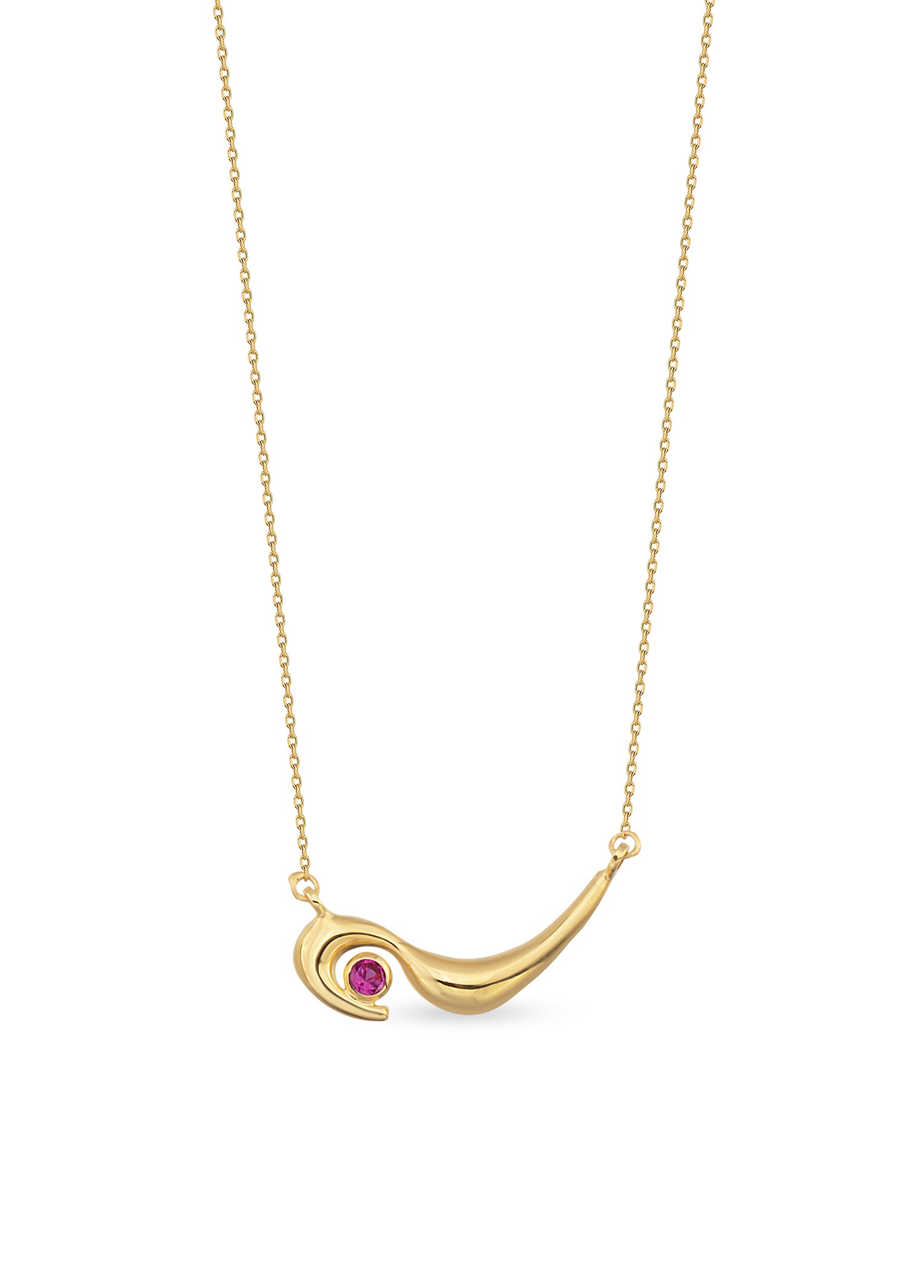 Ruby Swan 14 Ayar Altın Kadın Kolye – OrenaJewelry