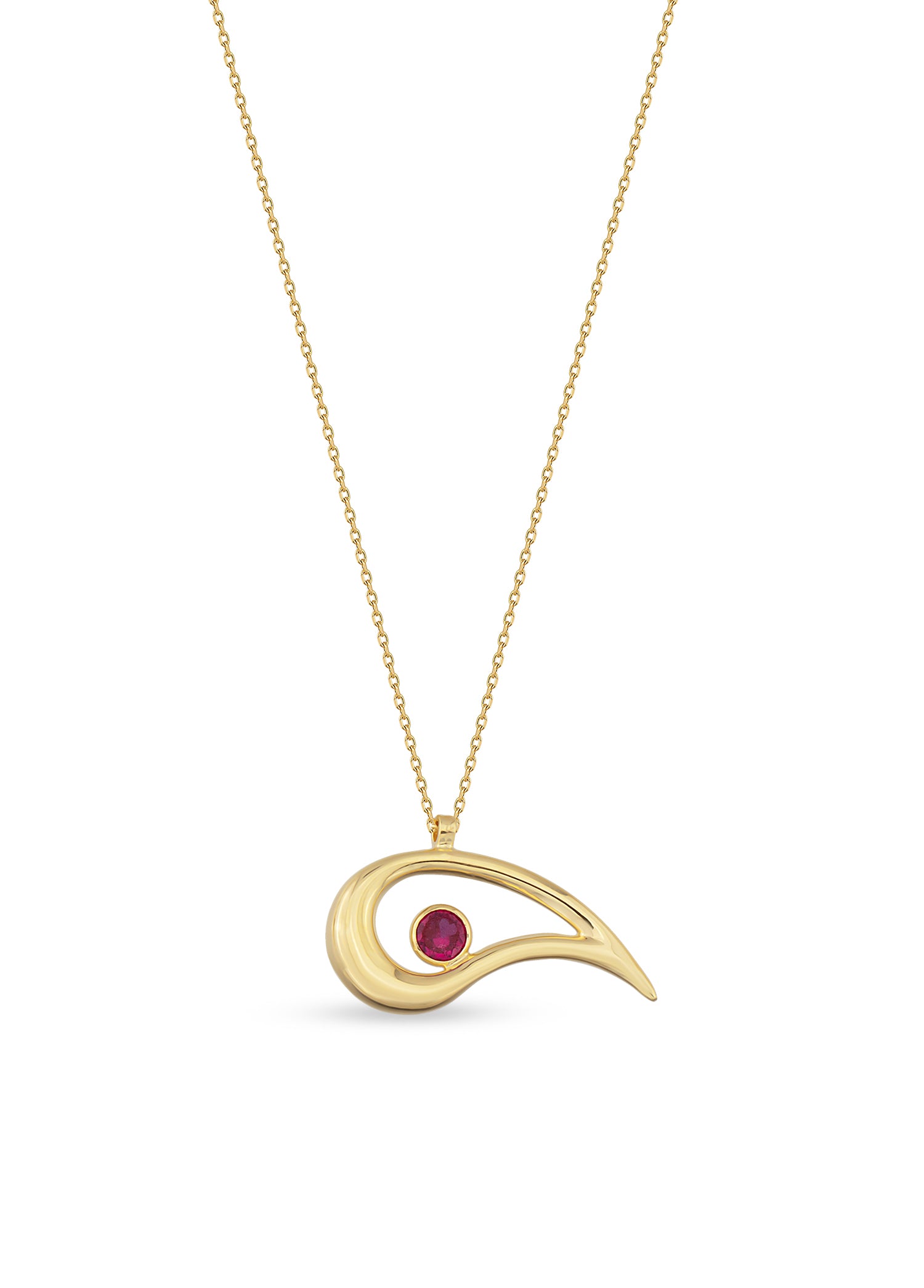 Ruby Swan 14 Ayar Altın Kadın Kolye – OrenaJewelry